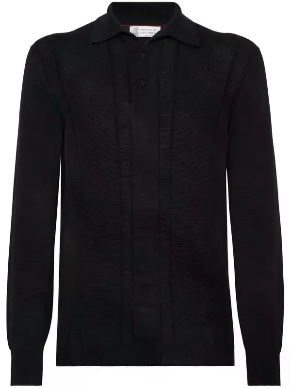 Brunello Cucinelli Knitted Polo T-shirt