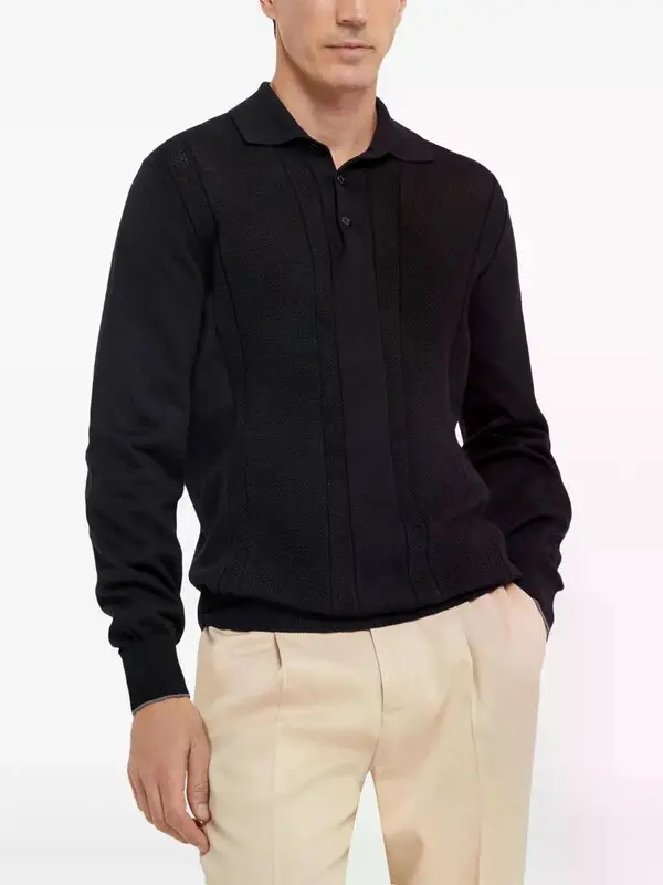 Brunello Cucinelli Knitted Polo T-shirt