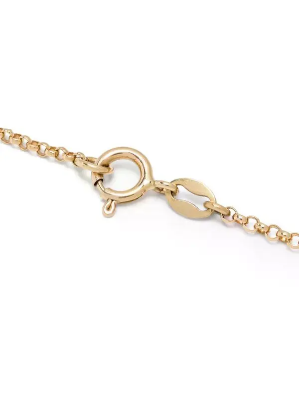 LEANDRA 18kt Yellow Diamond Taper Pendant Necklace