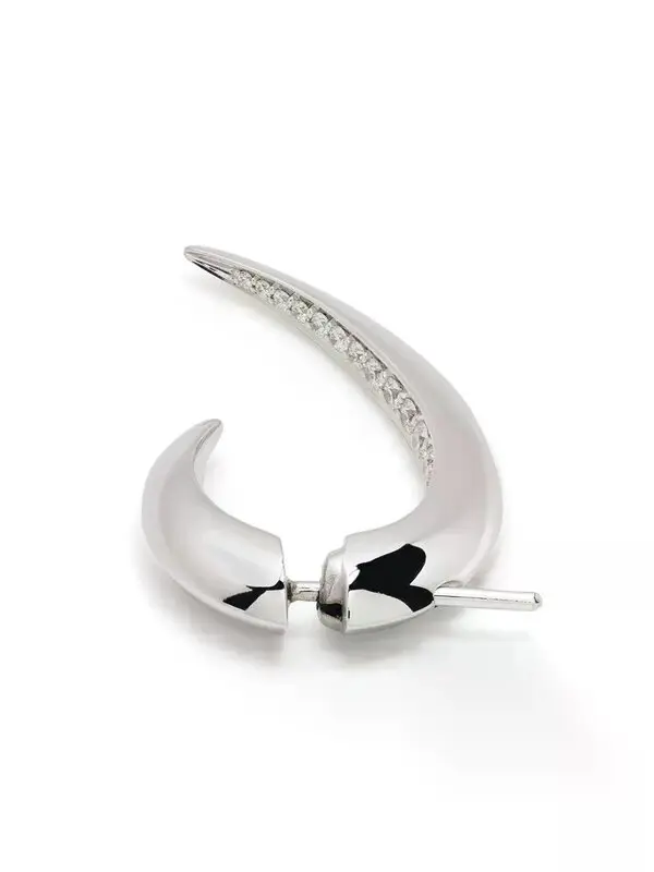 SHAUN LEANE 18kt White Gold Hook Diamond Earrings