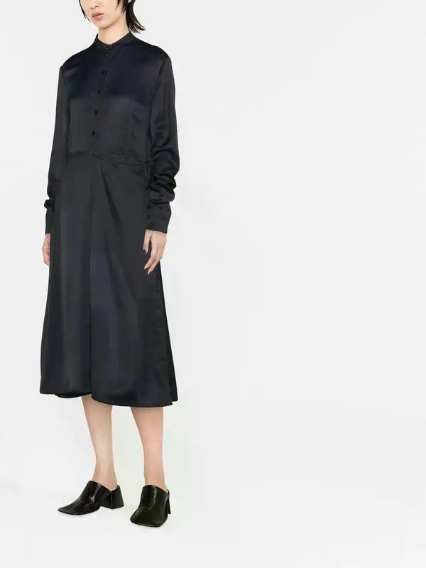 JIL SANDER Collarless Midi Dress