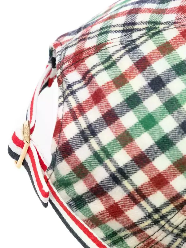 Thom Browne Checked Six-panel Cap