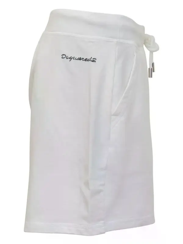 Dsquared2 Printed Track Shorts - White