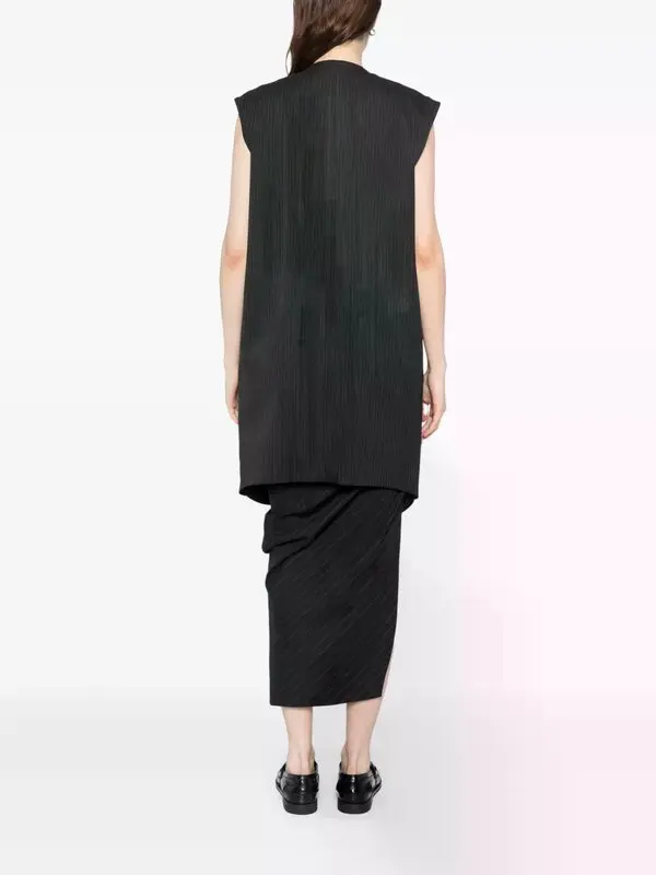 MOOHONG Single-breasted Striped Coat