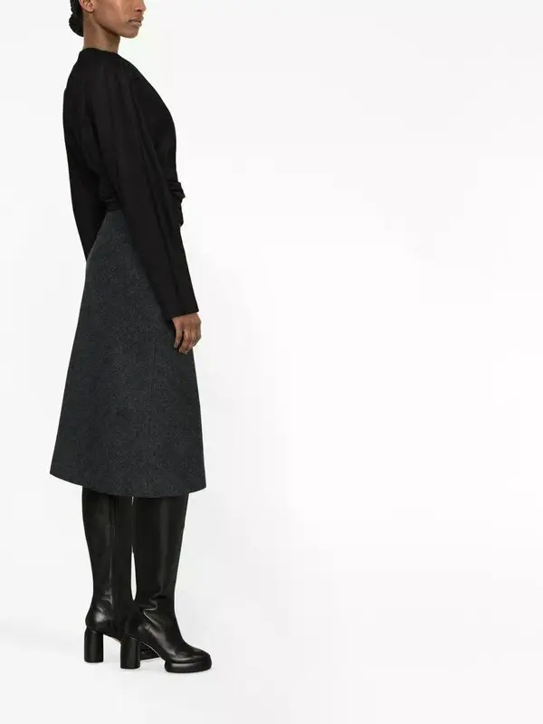 MAISON MARGIELA Herringbone A-line Skirt