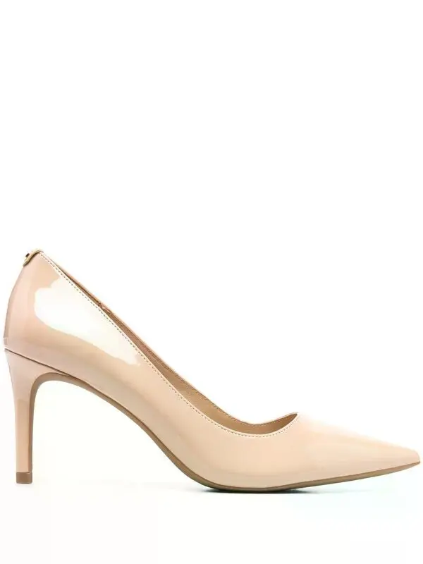 Michael Kors 80mm Logo-plaque Leather Pumps