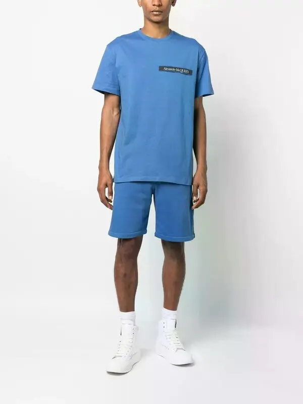 Alexander McQueen Logo-tape Jersey Shorts