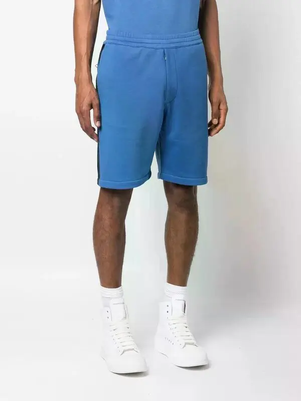 Alexander McQueen Logo-tape Jersey Shorts