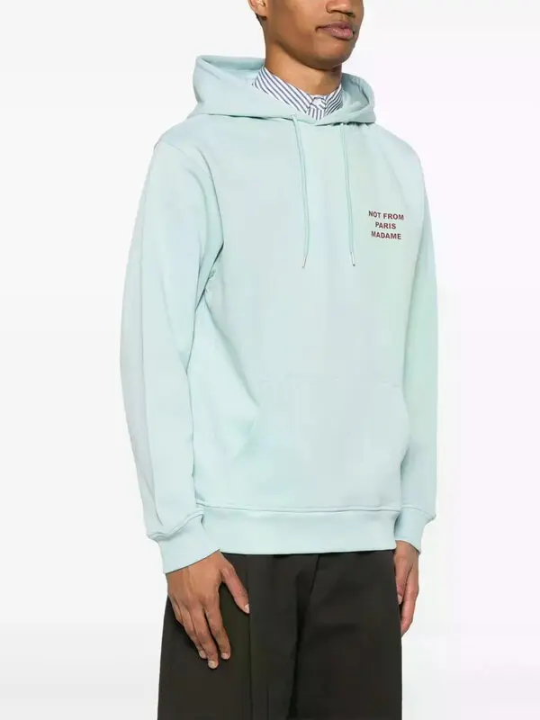 Drole De Monsieur Le Slogan Hoodie - Blue