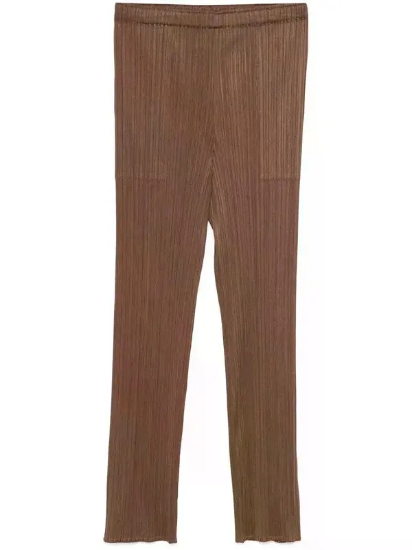 Issey Miyake Basics Trousers - Brown