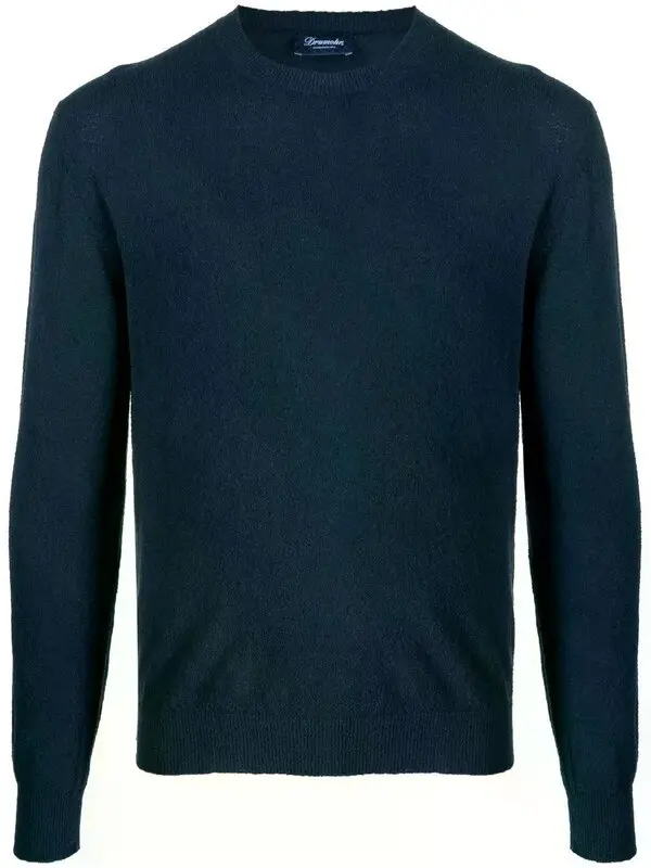 DRUMOHR Long-sleeve Knitted Jumper - Blue