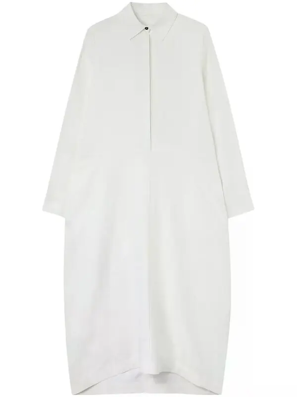 JIL SANDER Linen Long-sleeve Shirt Dress