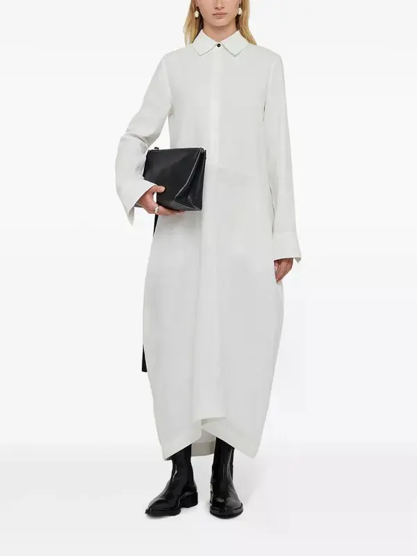 JIL SANDER Linen Long-sleeve Shirt Dress