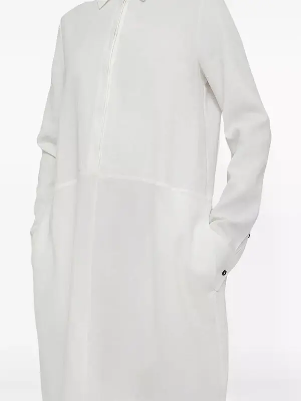 JIL SANDER Linen Long-sleeve Shirt Dress
