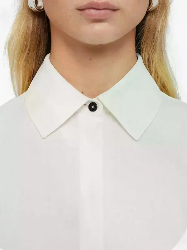 JIL SANDER Linen Long-sleeve Shirt Dress