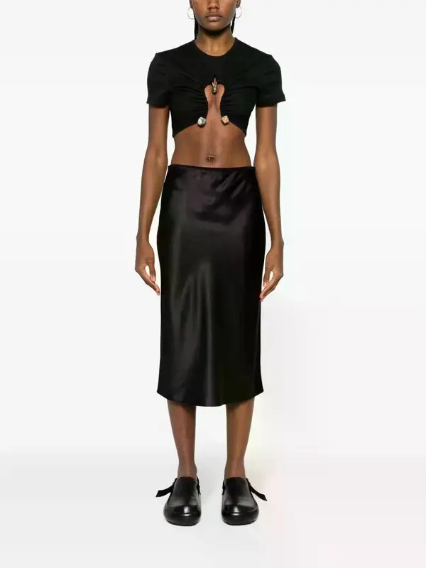 JOSEPH Elasticated-waist Silk Skirt