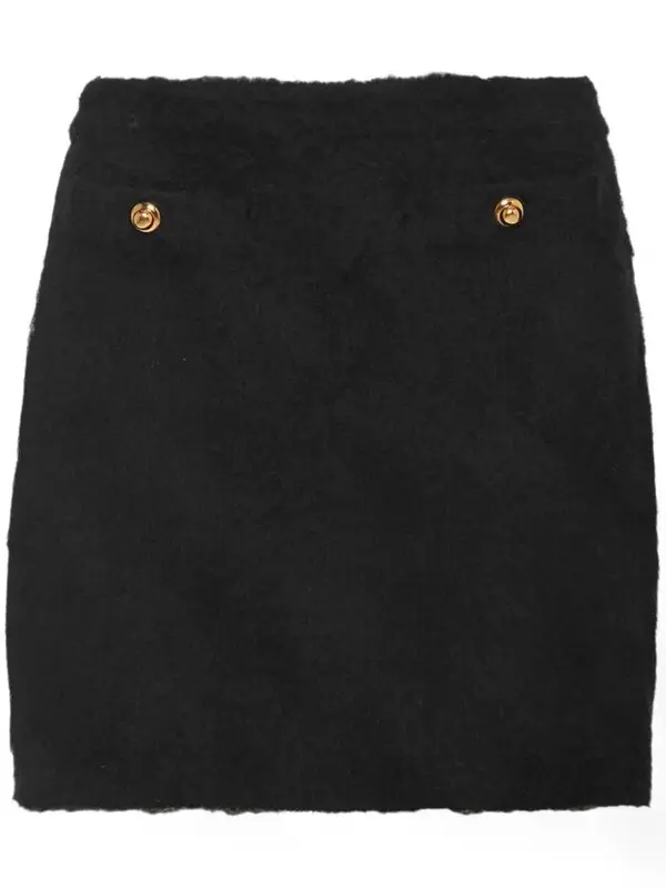 Miu Miu High-waisted Bouclé Miniskirt