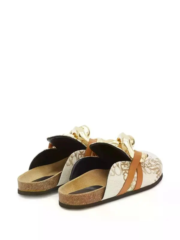 JW Anderson Chain Logo Grid Mules