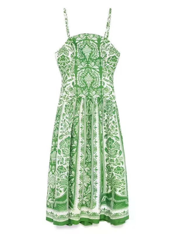 Farm Rio Delicate Tapestry Midi Dress