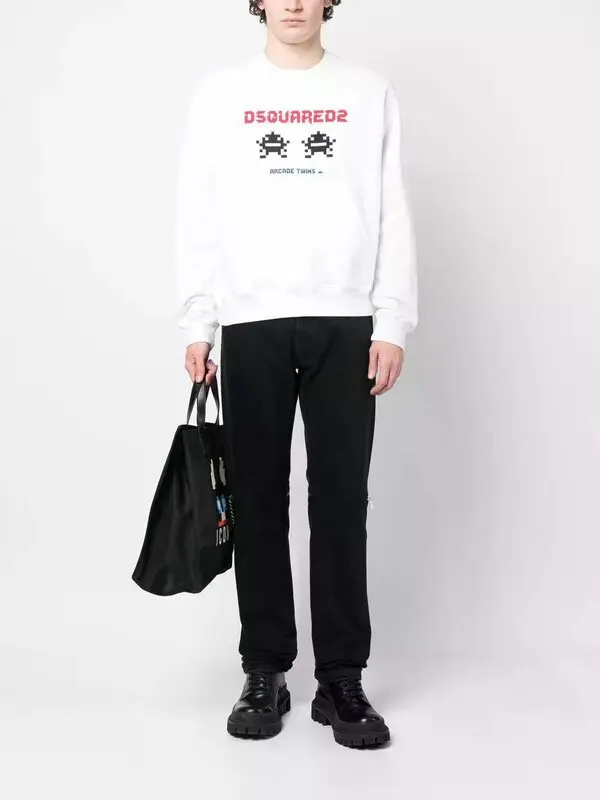 Dsquared2 Arcade Twins-print Sweatshirt
