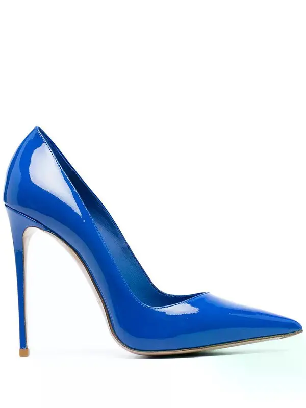 LE SILLA Eva Patent-leather Pumps - Blue