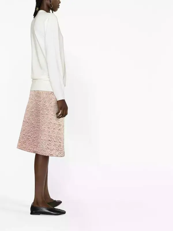 JIL SANDER Crew-neck Wool Jumper - White