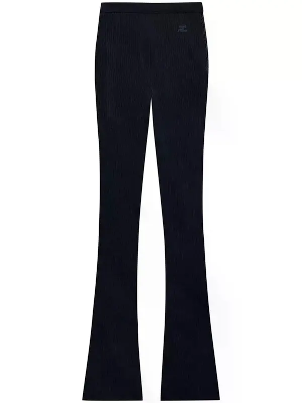 COURREGES Re-edition Ribbed Flared Trousers