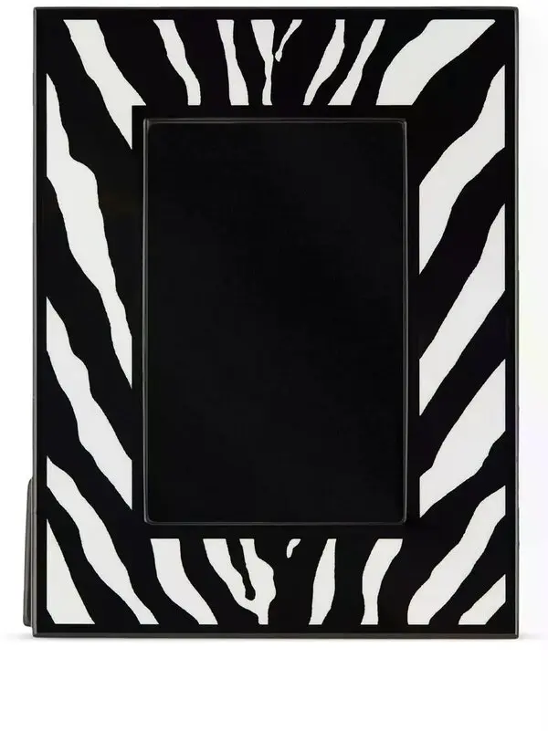 Dolce & Gabbana Zebra-print Photo Frame - Black