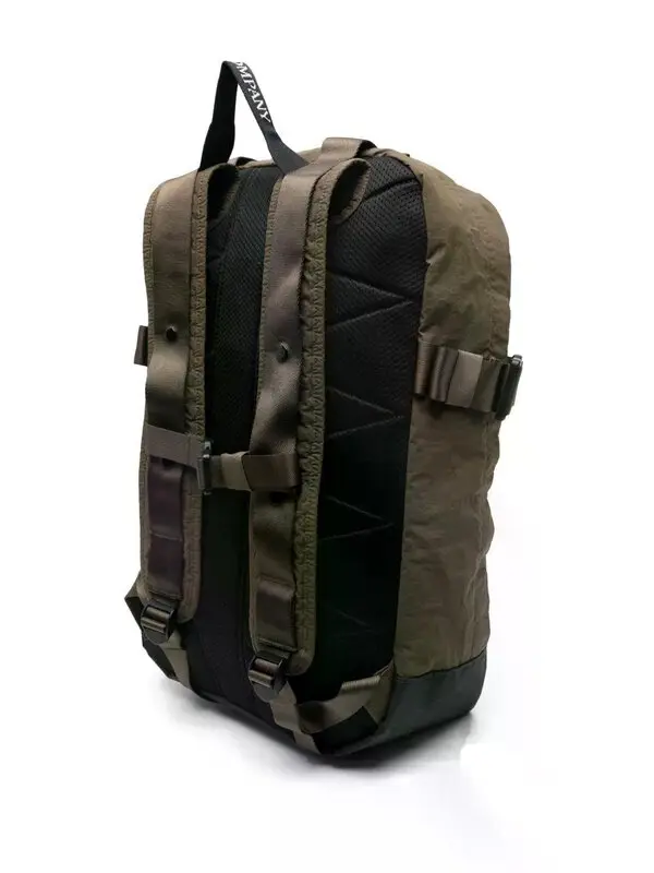 C.P. COMPANY Logo-embroidered Backpack - Green