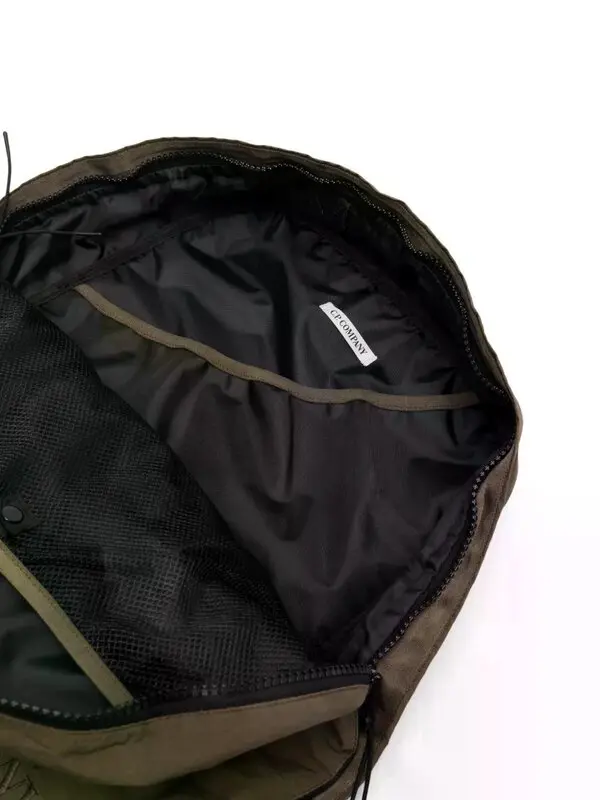 C.P. COMPANY Logo-embroidered Backpack - Green