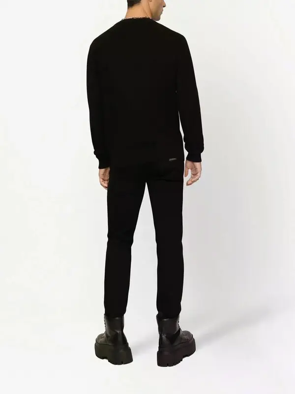 Dolce & Gabbana Logo Appliqué Slim-cut Jeans
