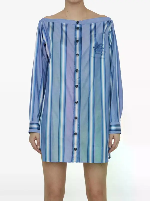 Etro Striped Shirt Dress