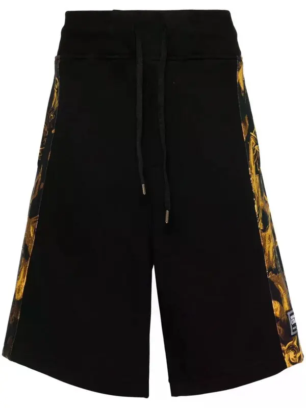 Versace Watercolour Couture-print Track Shorts