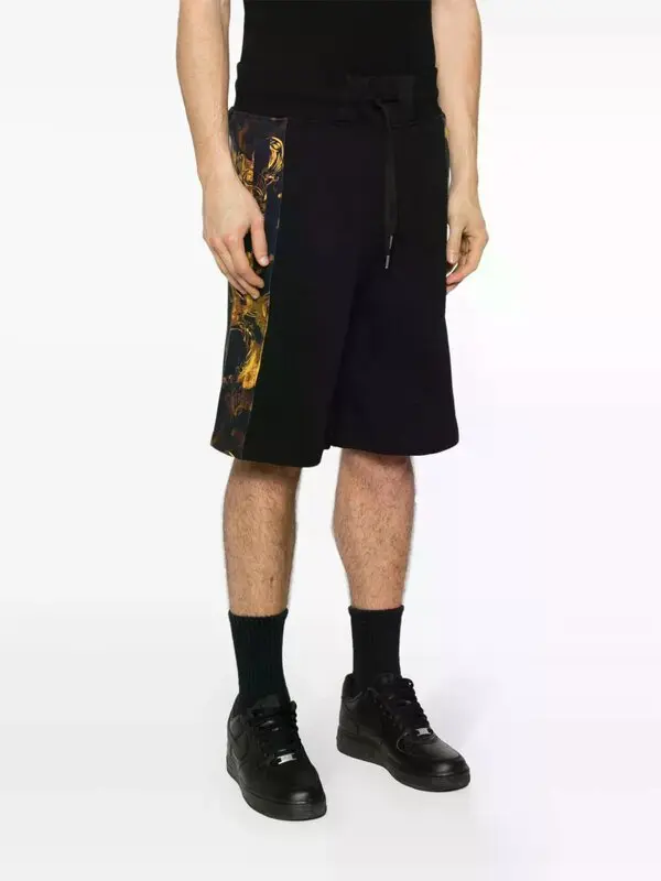 Versace Watercolour Couture-print Track Shorts