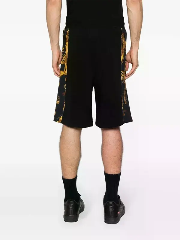 Versace Watercolour Couture-print Track Shorts