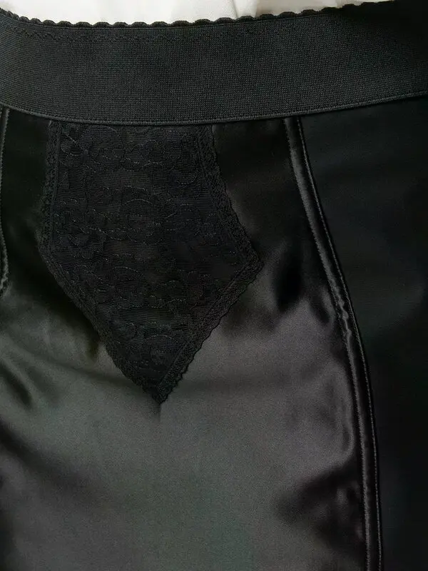 Dolce & Gabbana Powernet Satin Midi Skirt