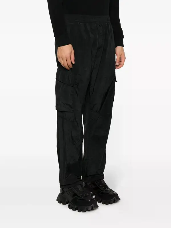 Stone Island Tapered Cargo Trousers - Black