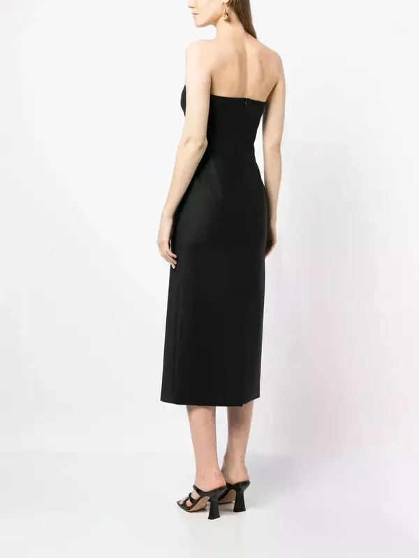 Matériel Fitted Strapless Midi Dress