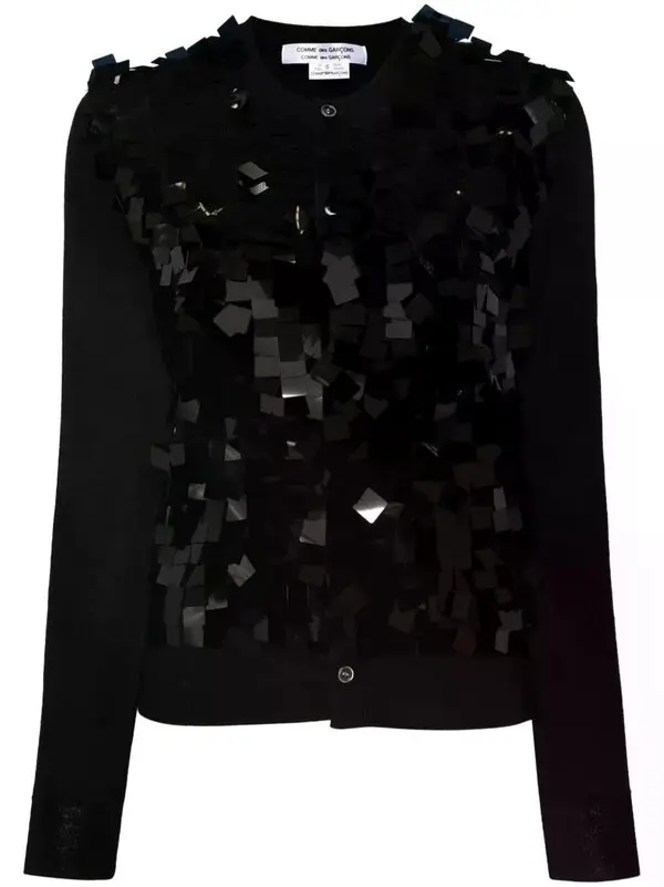Comme Des Garçons Paillette Embellishment Cardigan