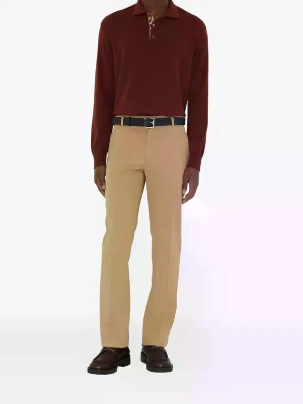 Burberry Cotton Straight Leg Chinos