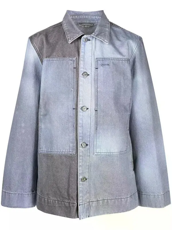 OBJECTS IV LIFE Two-tone Denim Shirt Jacket
