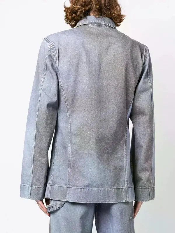 OBJECTS IV LIFE Two-tone Denim Shirt Jacket
