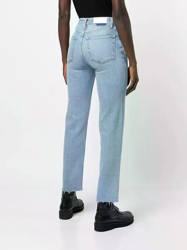RE/DONE Stove Pipe High-rise Straight Jeans