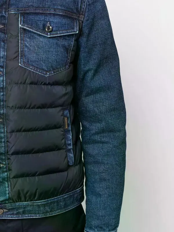 MOORER Contrast Denim Jacket
