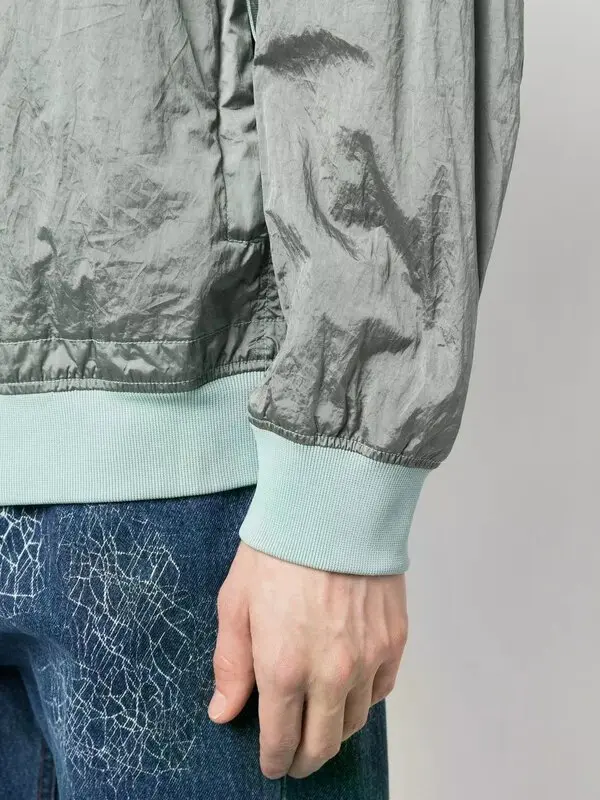 Stone Island Compass-patch Long-sleeved Bomber Jacket