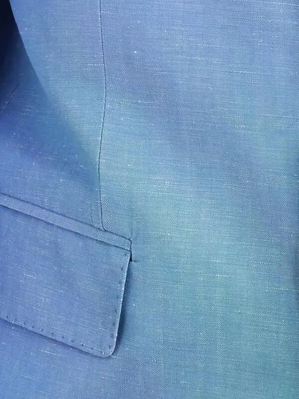 Brian Dales Single-breasted Blazer - Blue