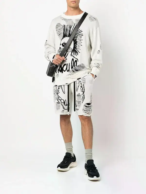 HACULLA. Logo-knit Distressed Jumper