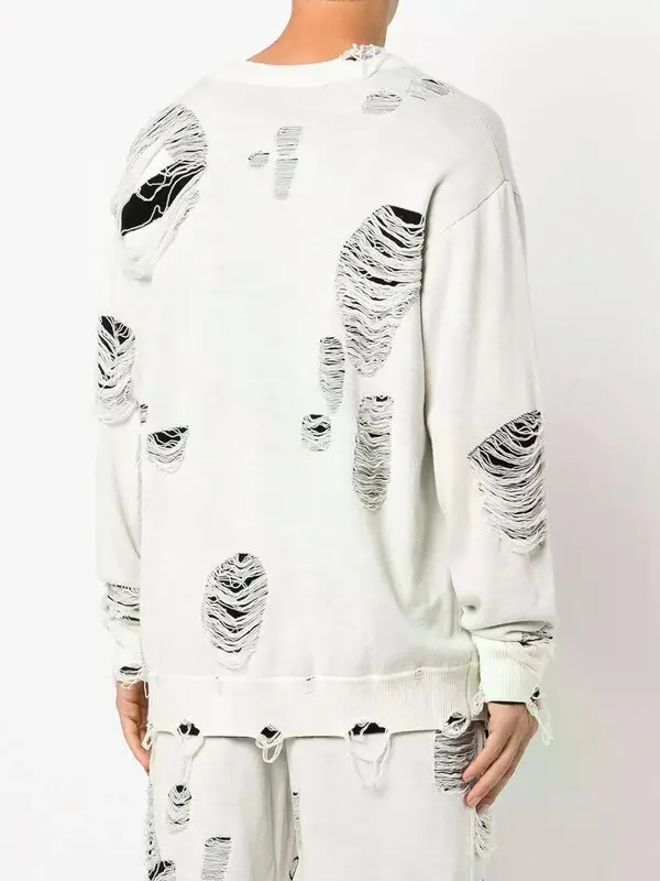 HACULLA. Logo-knit Distressed Jumper