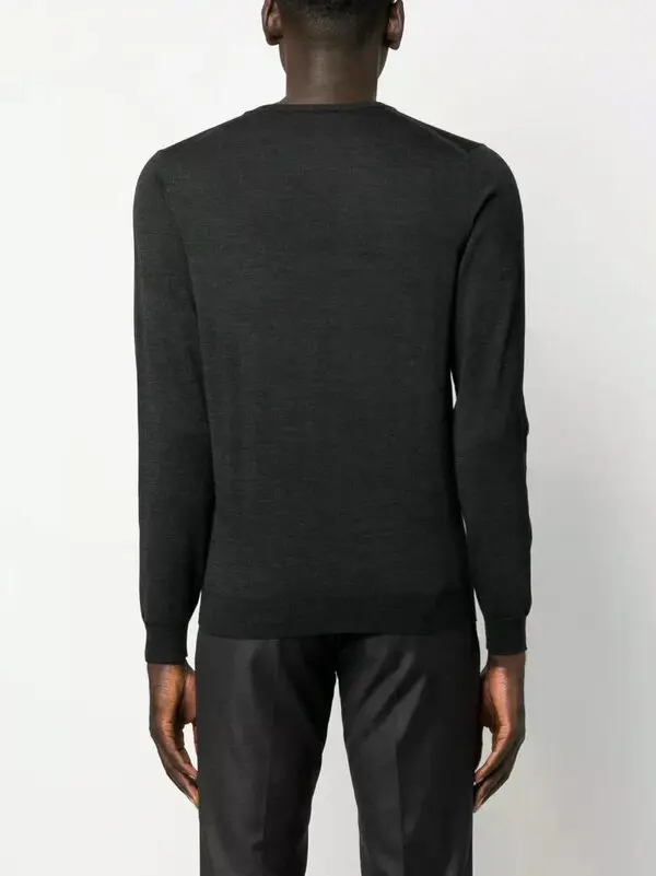 ZANONE V-neck Virgin Wool Jumper - Grey
