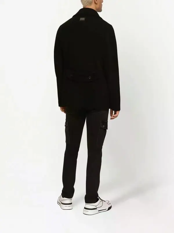Dolce & Gabbana Logo-tag Double-breasted Pea Coat